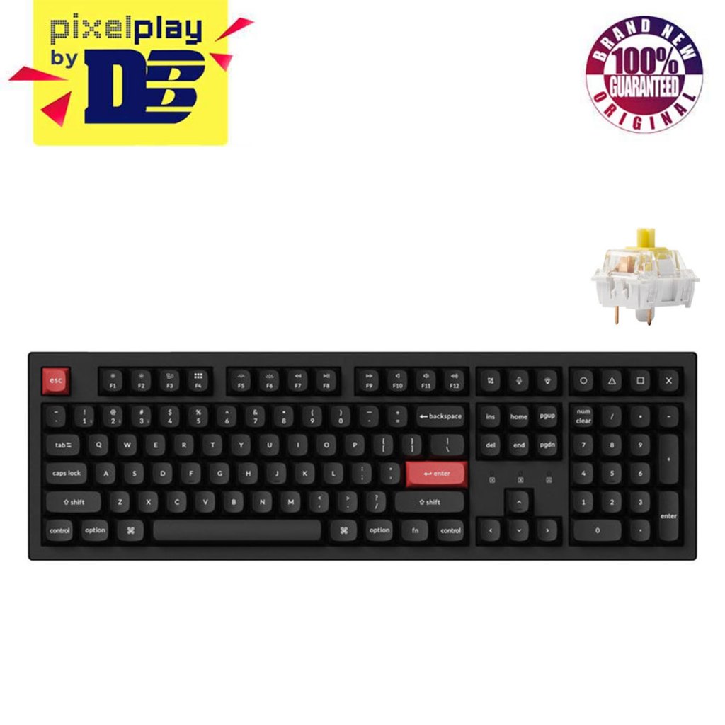 Keychron K10 Pro QMK/VIA Fully-Assembled White Backlit Full Size ...