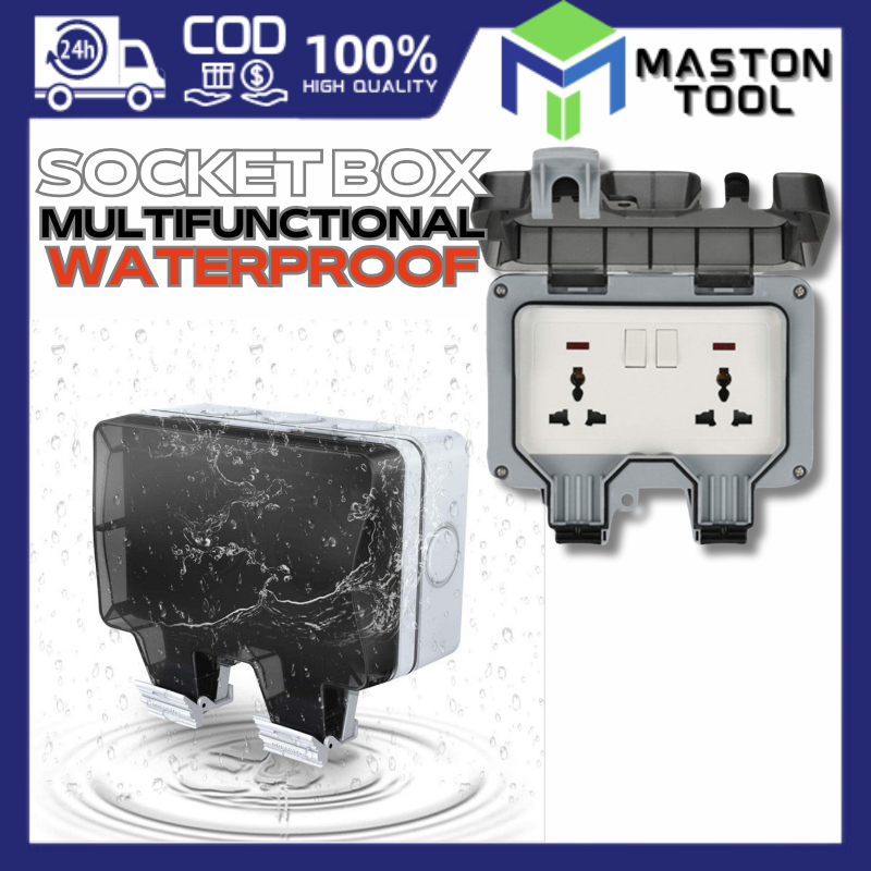 Outdoor Waterproof Sockets Exposed 2 open multifunctional 10 hole ...