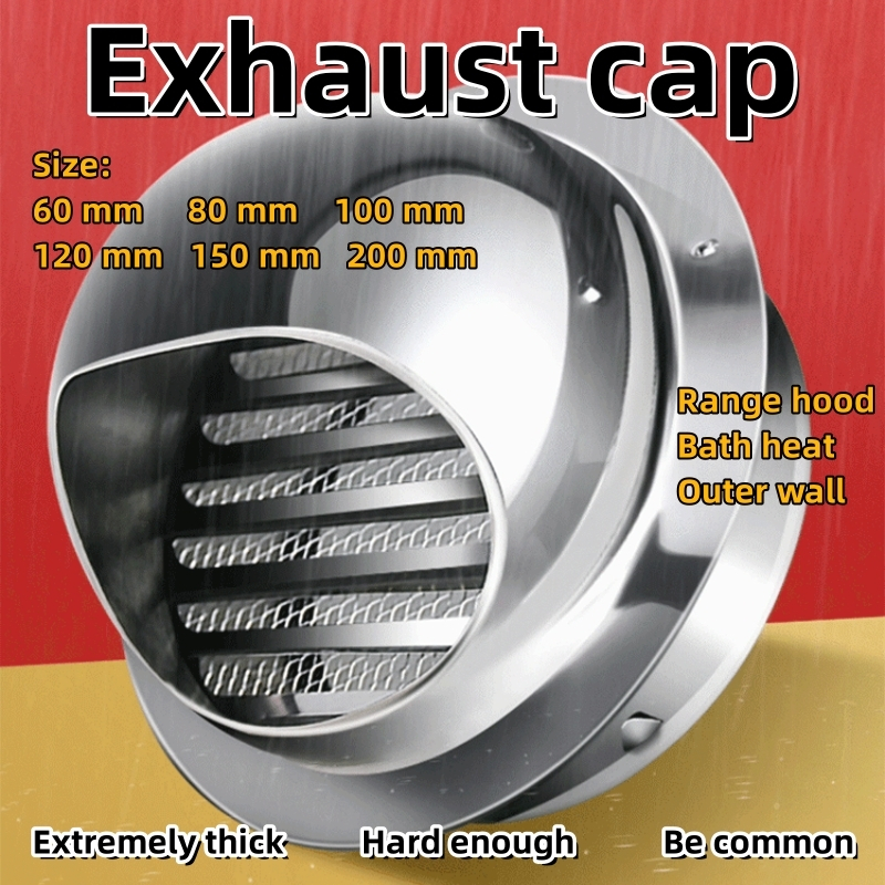 Stainless steel exhaust cap wall ceiling vent duct ventilation Exhaust ...