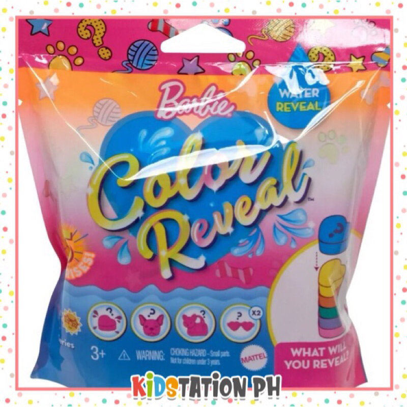 Barbie Color Reveal Pet Set in Heart-Shaped Case Surprise | Shopee ...
