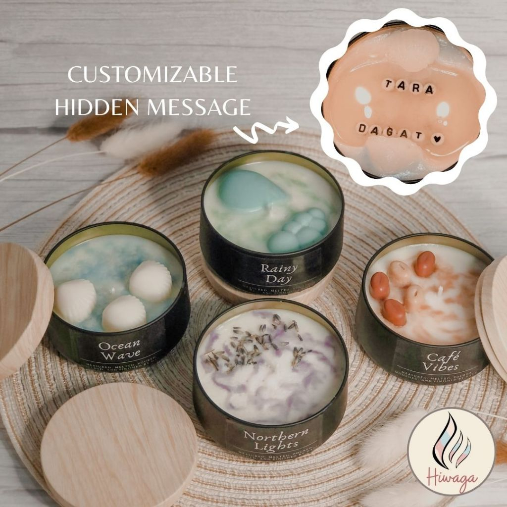 Scented Candle with Hidden Message (Customizable Surprise Message) 150g ...