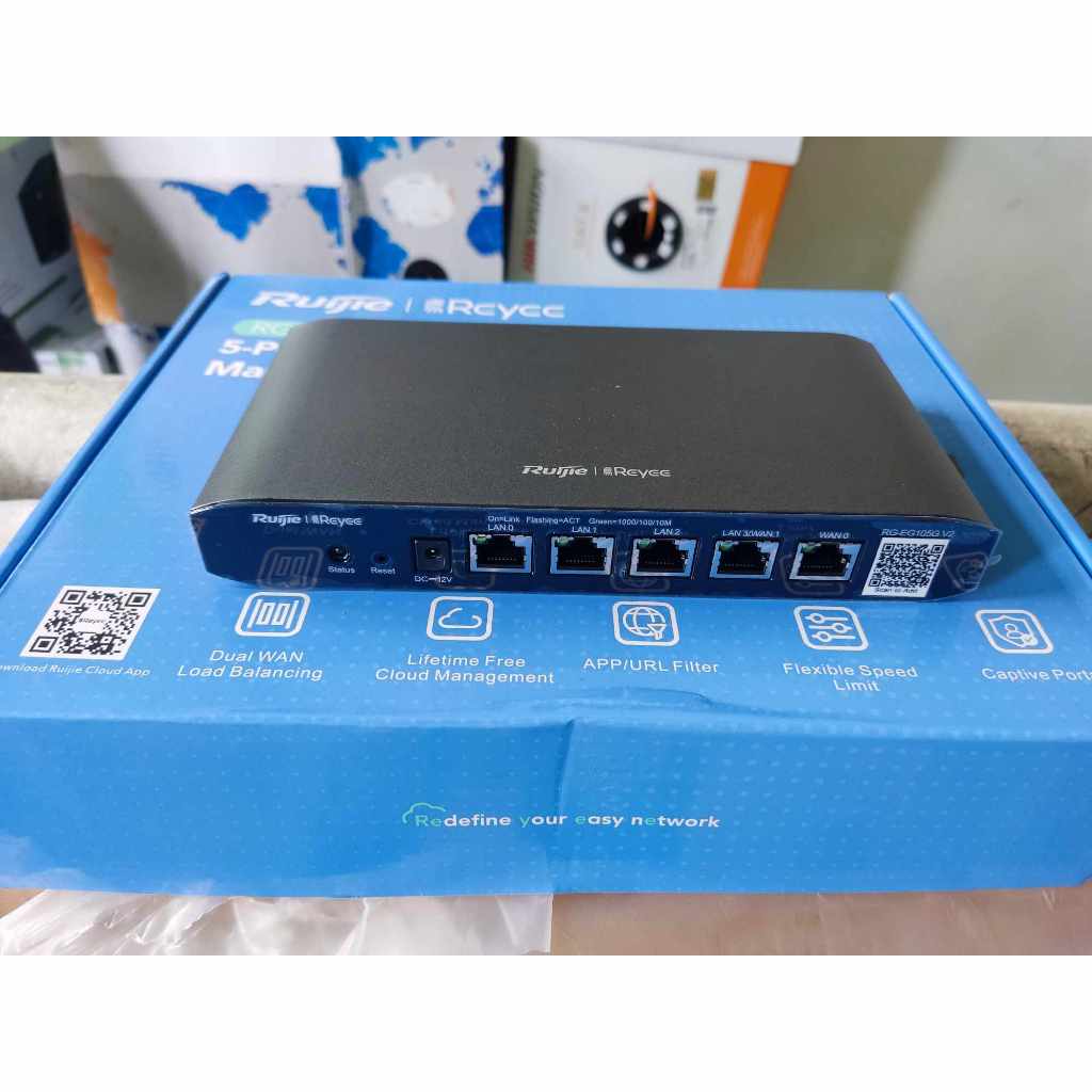 Ruijie | RG-EG105G V2 | Reyee Cloud Managed Router | Shopee Philippines