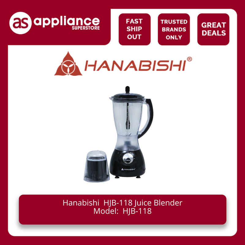 Hanabishi HJB-118 Juice Blender (Black White) | Shopee Philippines