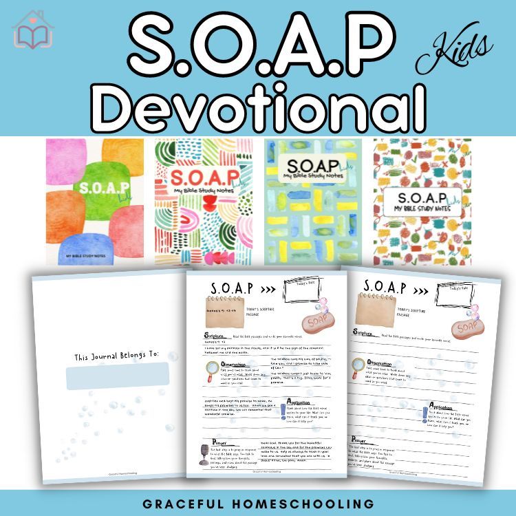 SOAP Devotional Notebook/Journal for Kids (S.O.A.P Bible Study Method ...