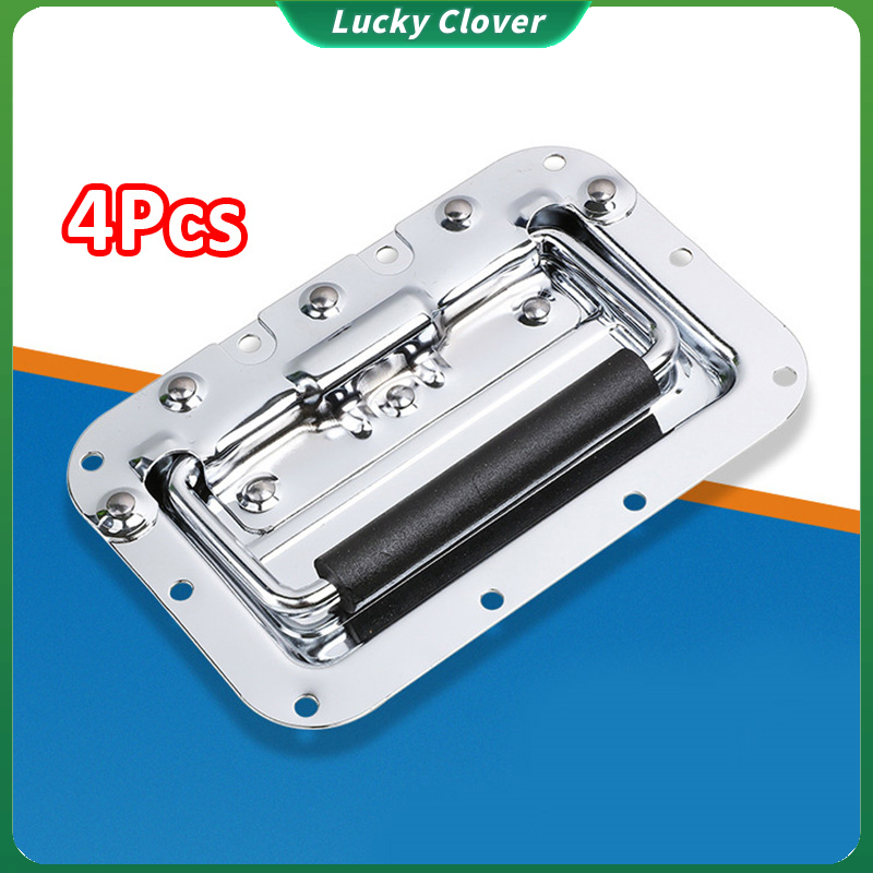 4Pcs Flight Case Tour Case Speaker Box Metal Handle with Rubber Grip ...