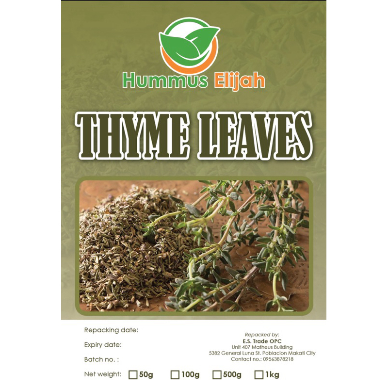 Thyme Leaves (Chopped) - 500g/1kg | Shopee Philippines