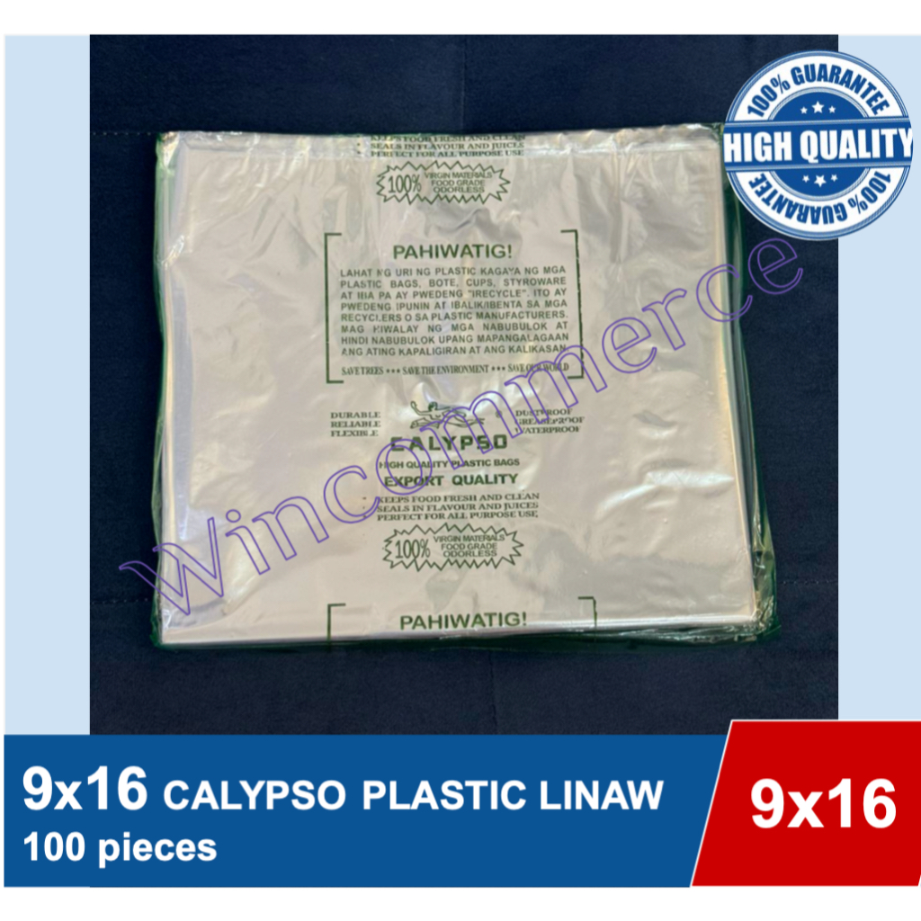 Plastic Linaw 9 x 16 (Linaw) Calypso Plastic / 100 pcs per pack ...