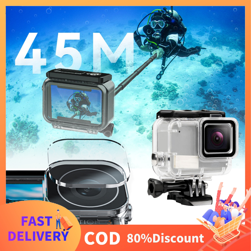 GoPro Hero 5 6 7 Blac Underwater Diving Protective Case Underwater ...