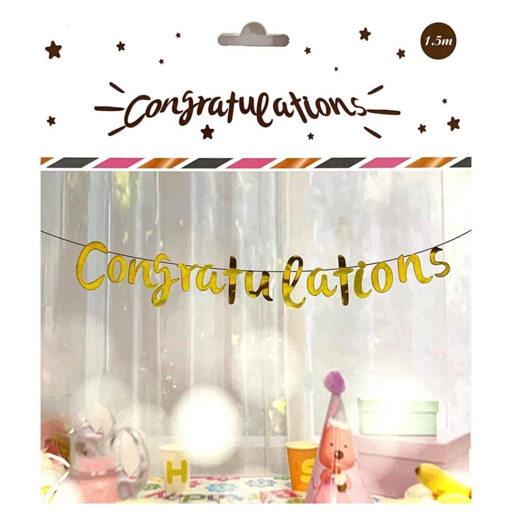 congratulations banner bunting banner partyneeds decorations party ...