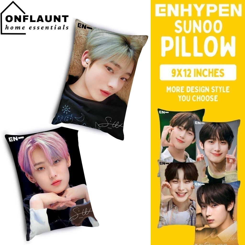 OnFlaunt Enhypen Sunoo Merch Souvenir Pillow Perfect Gift 9x12 inches ...