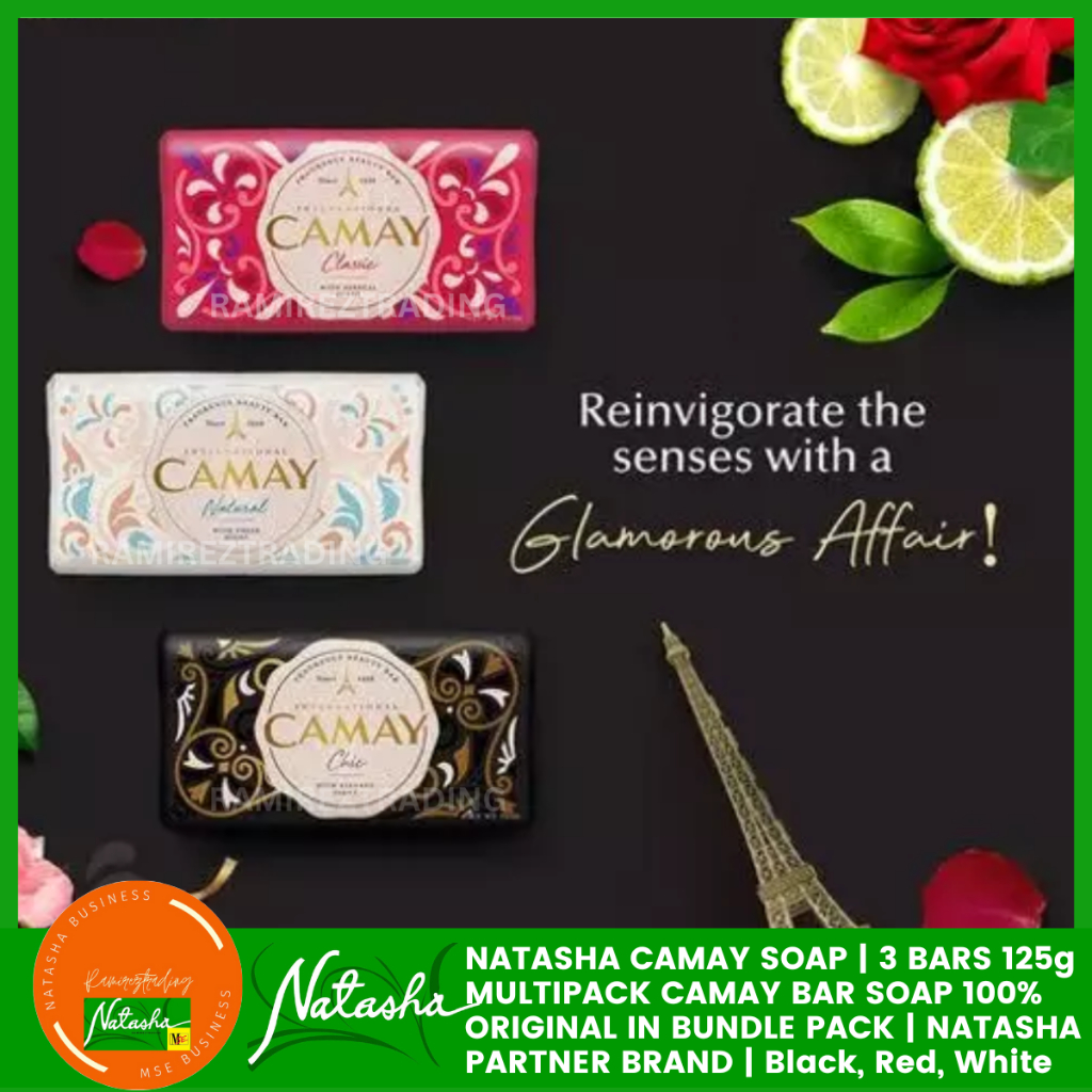 NATASHA CAMAY SOAP | Value Pack of 3 CAMAY BAR SOAP 100% ORIGINAL ...
