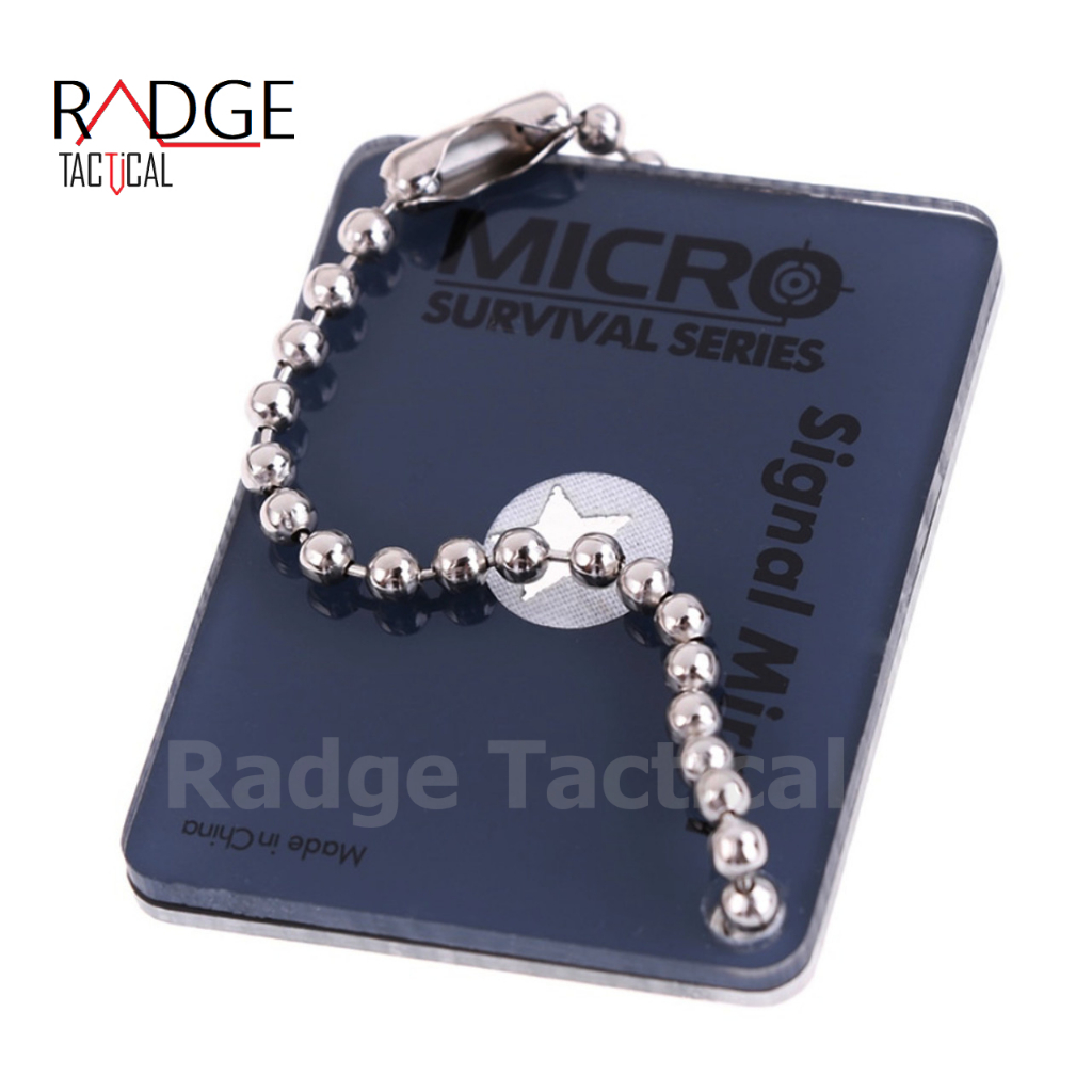 EDC Micro Signal Mirror Survival Emergency Camping Hiking Travel Tools ...