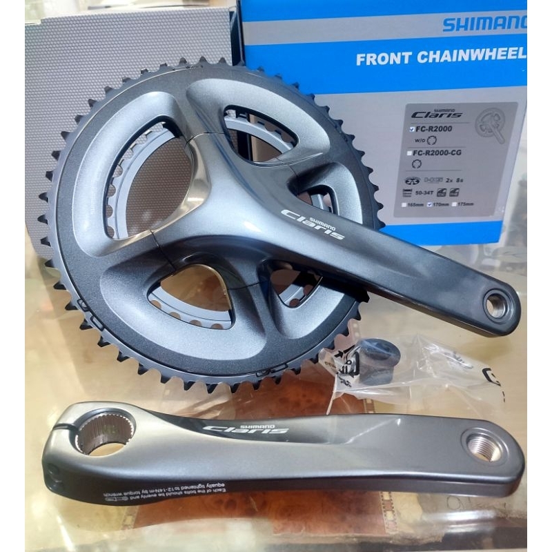 SHIMANO CLARIS FC-R2000 Crankset 8 speed 2x 50-34T | Shopee Philippines