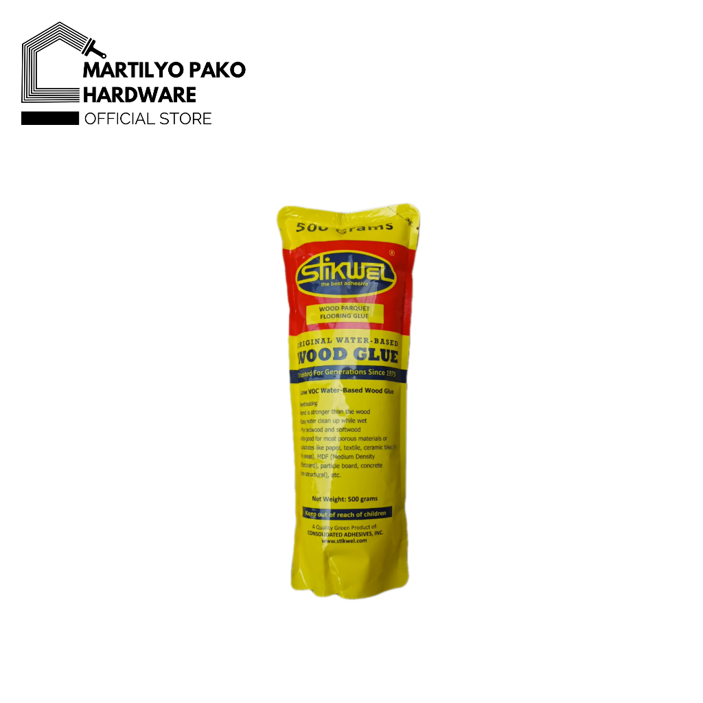 STIKWEL Original Water-Based Wood Glue 500g | Shopee Philippines