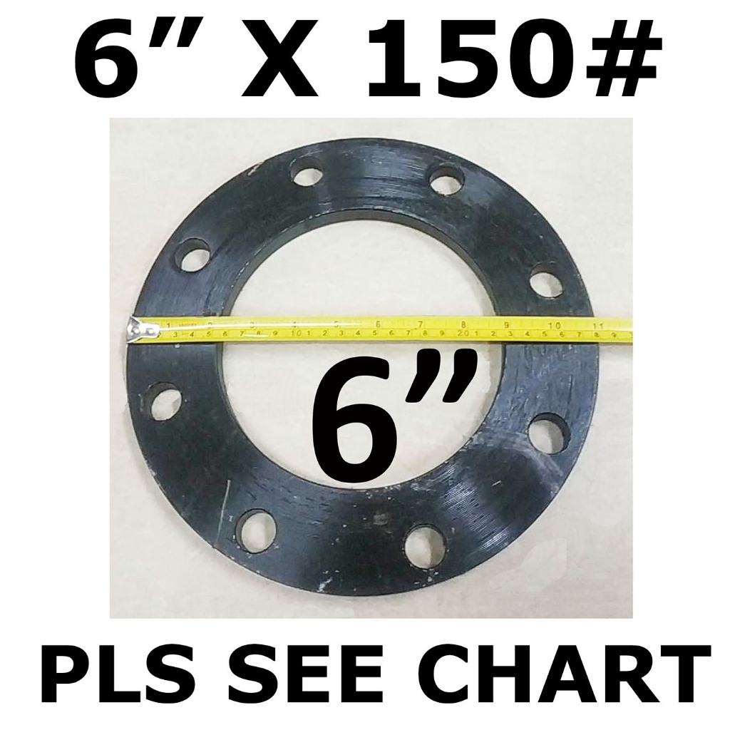 BI SLIP ON FLANGE 6" X 150# FLAT FACE BLACK IRON === 6" X 150# | Shopee ...