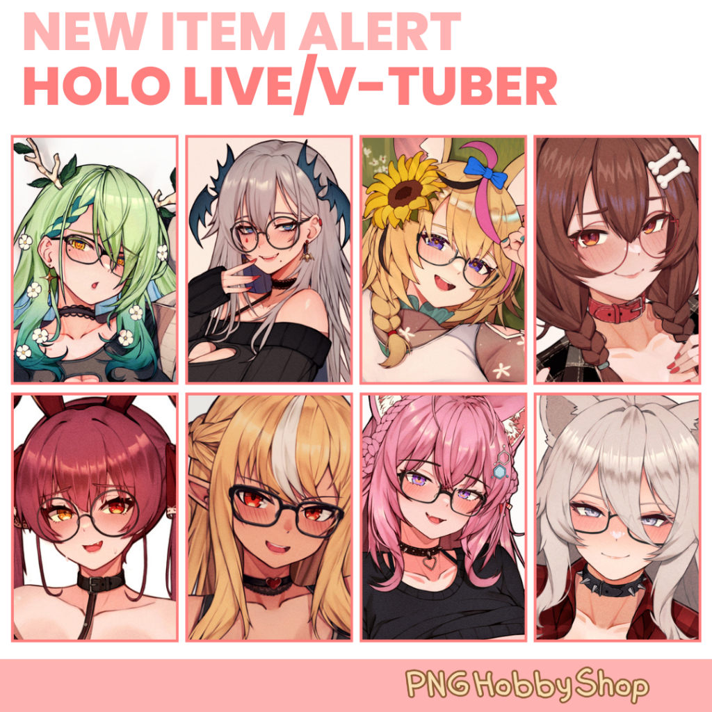 Holo Live VTuber Girls Anime Photocard and Keychain - PNG Hobby Shop ...