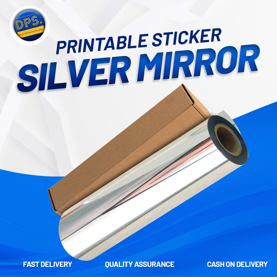 DPS Silver Mirror Printable Sticker cut size 5 Meters for Windows ...