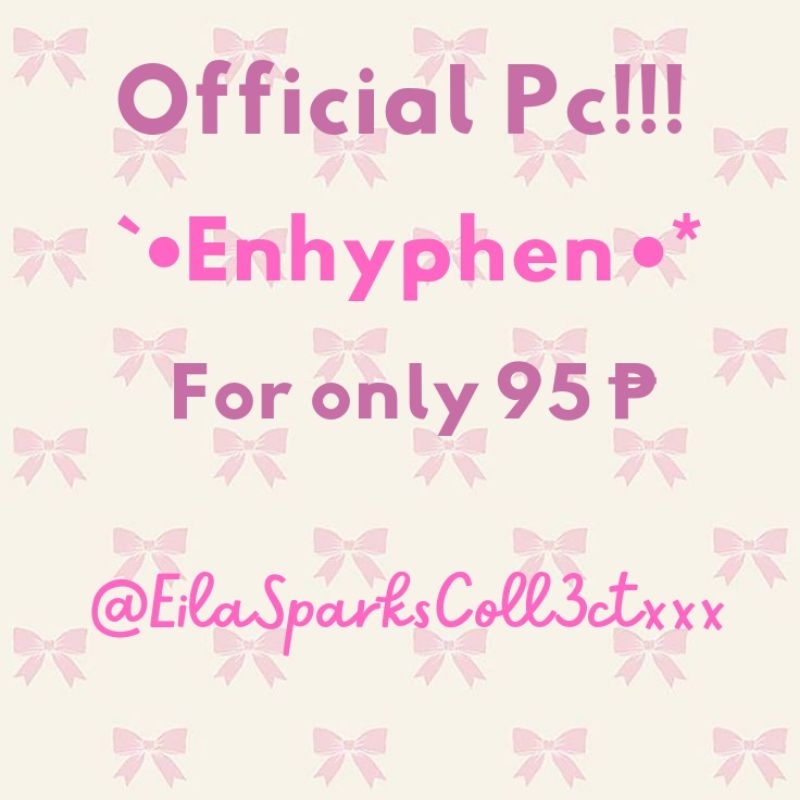 Enhyphen Official Pc!!!(with freebies| Random only!!!) | Shopee Philippines
