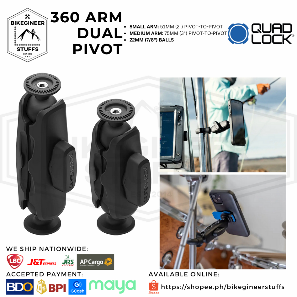 Quad Lock 360 Arm Dual Pivot | Shopee Philippines