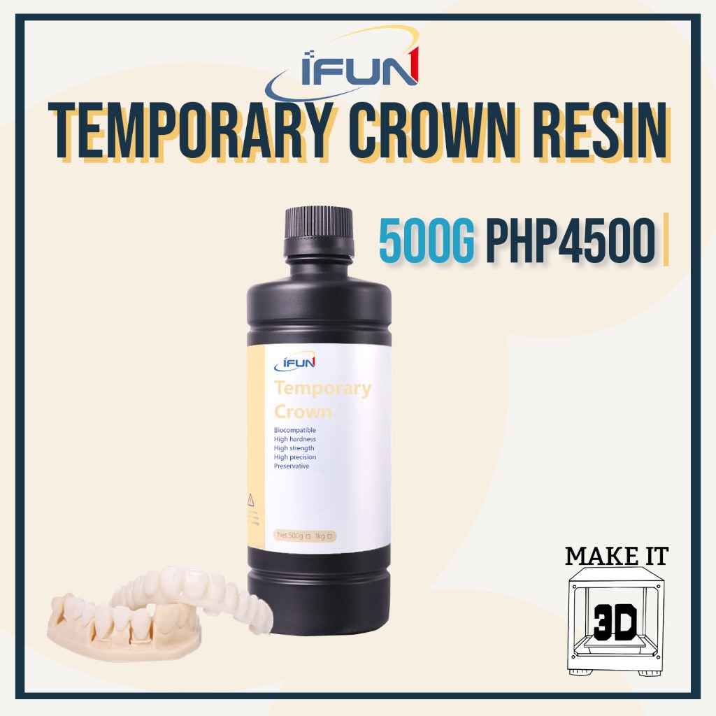 500g iFun Temporary Crown Resin Biocompatible Dental 3D printing resin ...