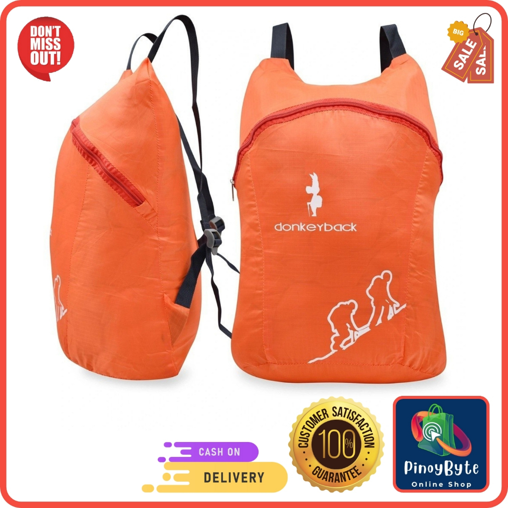 PinoyByte Bag Travel 20L Donkey backpack Extra Backpack Ultra Compact ...