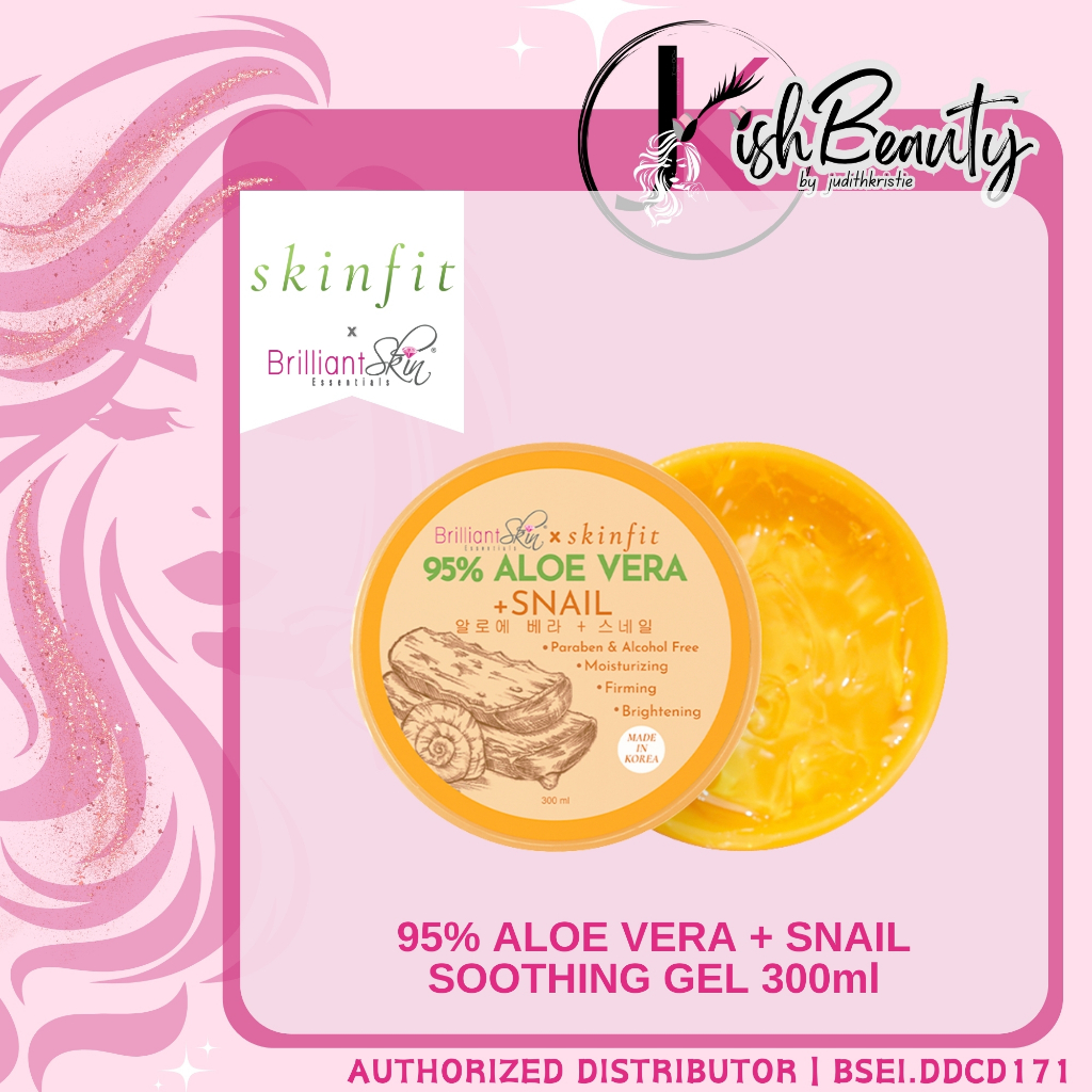 Skinfit 95% Aloe Vera + Snail Soothing Gel 300g | Shopee Philippines