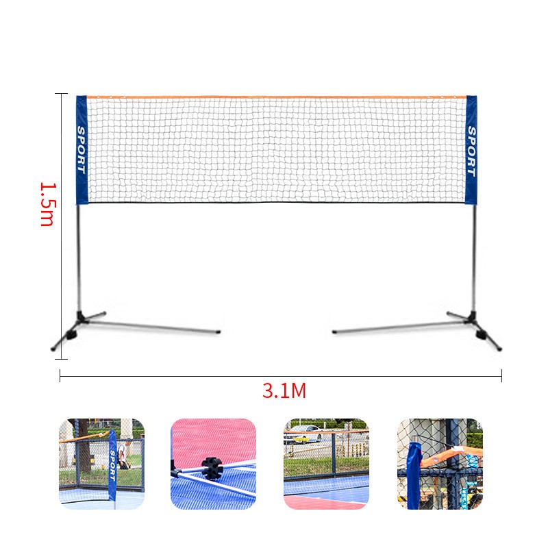 Portable Folding Badminton Net Rack Tennis Net Rack Indoor And Outdoor ...
