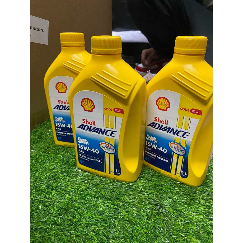 Shell Advance 4T Fully Synthetic Based Engine Oil Ax3 20w40 AX5 15w40 ...