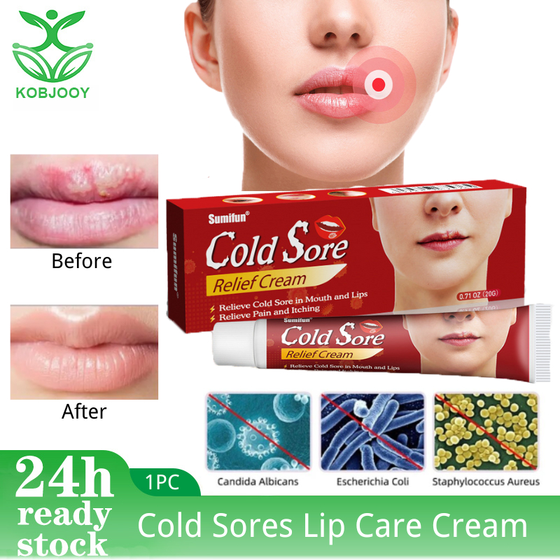 Cold Sores Repair Cheilitis Lips Herpes Ulceration Antibacterial Ointment Moisturizing Lip Balm