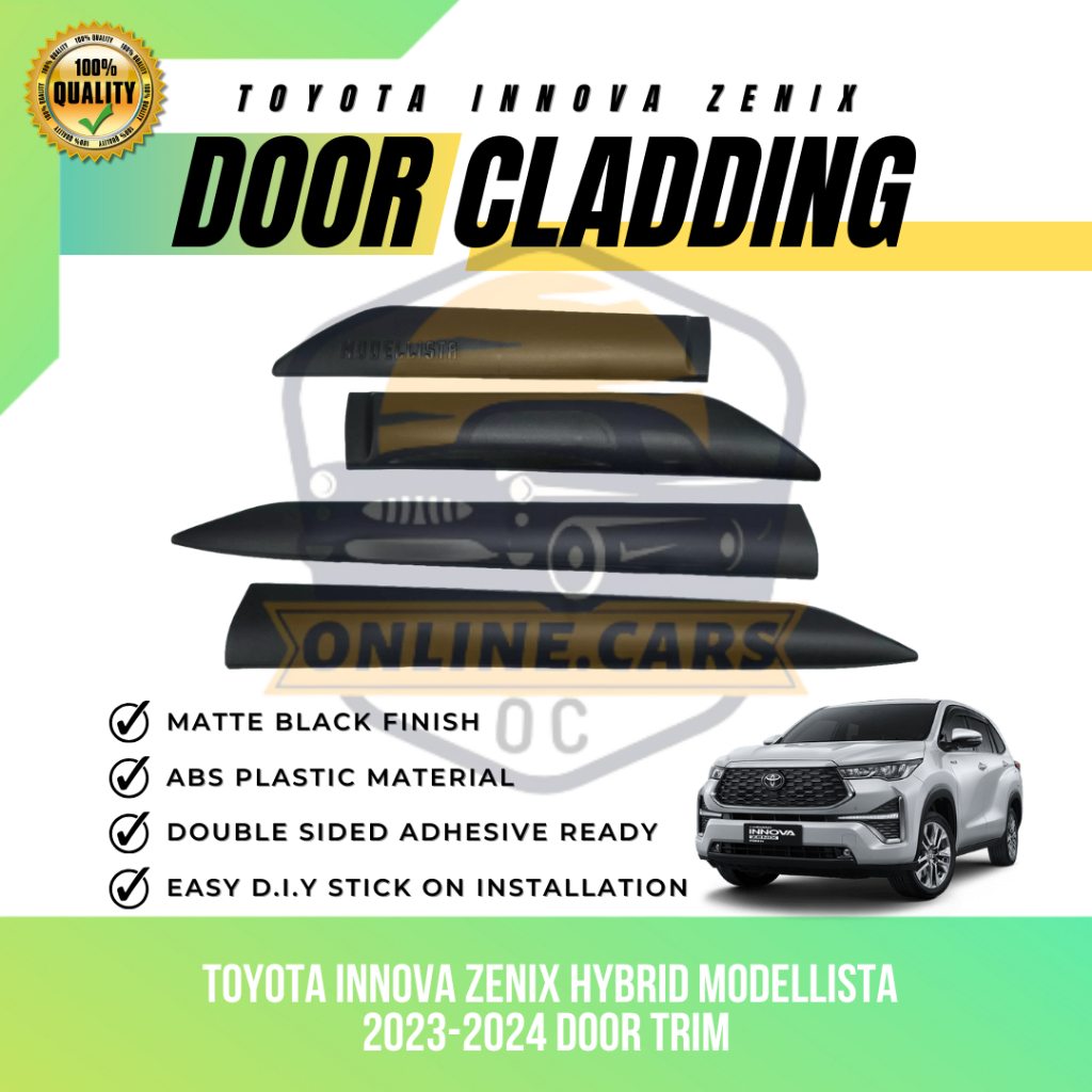 OC TOYOTA INNOVA ZENIX HYBRID MODELLISTA 2023-2024 DOOR CLADDING TRIM ...