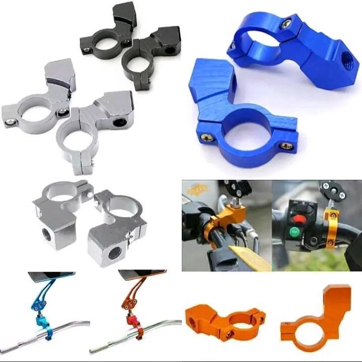 Motorcycle mirror clamp bracket | Shopee Philippines