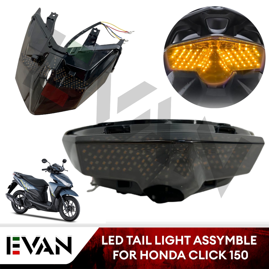 EVAN.COM Honda click 150 version 2 Tail Light Assymble Led Light Brake ...