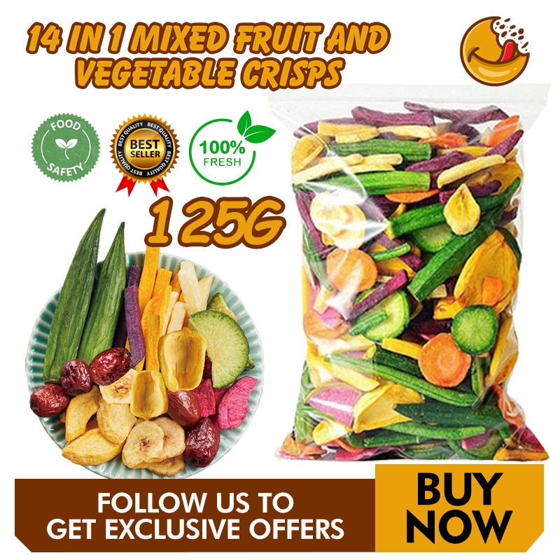 125g Vegetable Chips Dried Fruits and Vegetables Assorted Vegetable ...