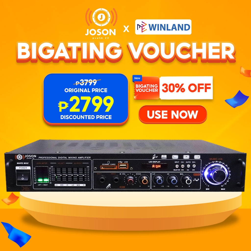 Joson by Winland Mars MAX Professional Amplifier 1000W with Built in ...