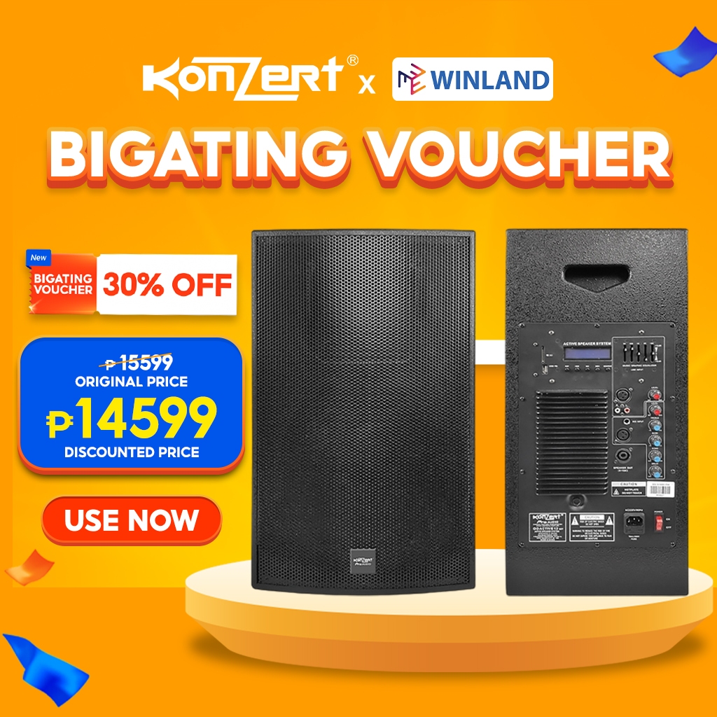 Konzert by Winland GO Active 12 Set 2-Way Professional Active and Passive Speaker | Shopee ...