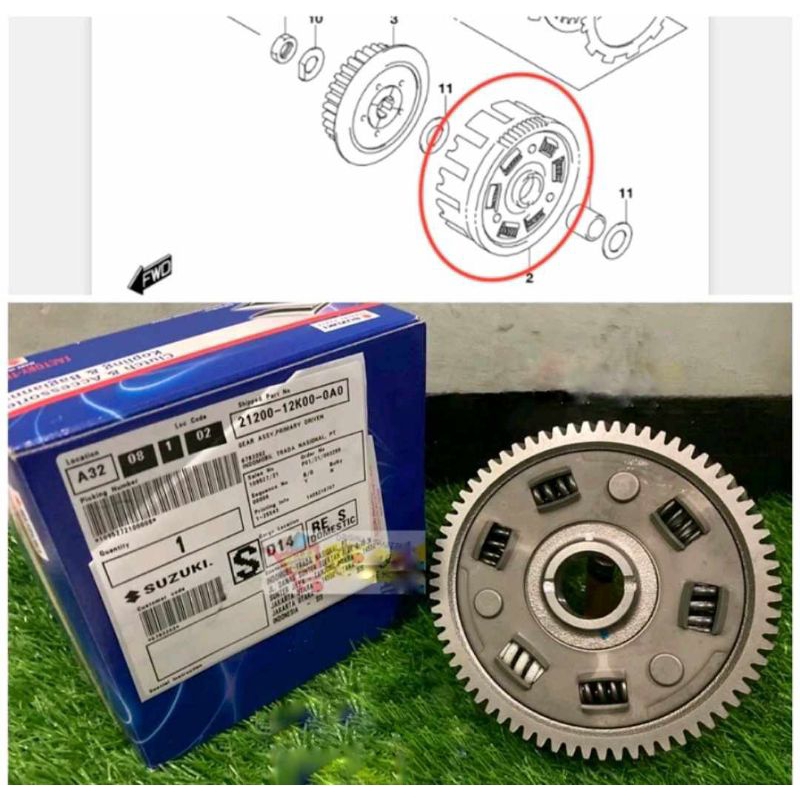 SGP RAIDER FI CLUTCH HOUSING Suzuki FU Injection Raider150 Original ...