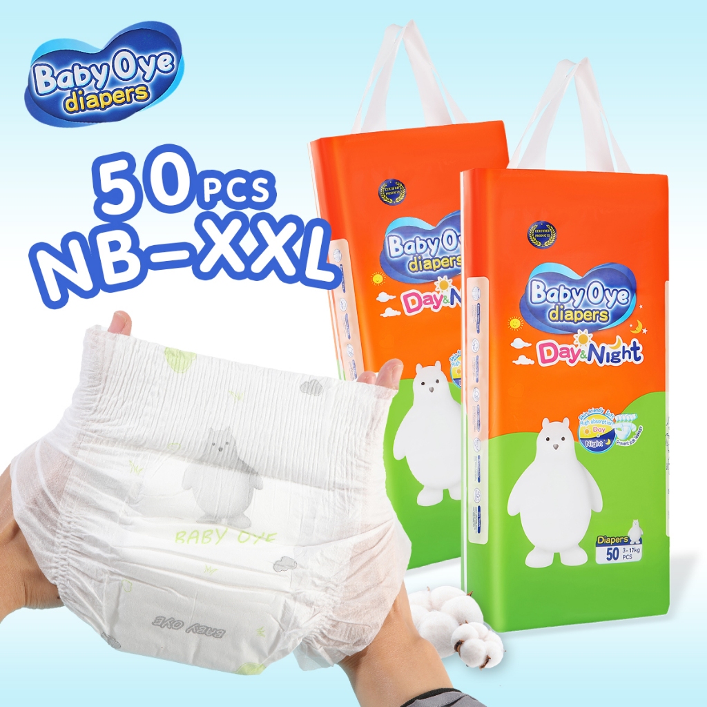 BabyOye Korean newborn diapers Disposable diapers super absorbent pure ...