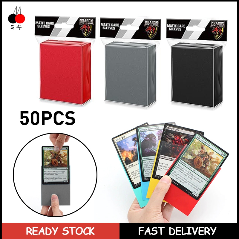 50pcs Card Sleeves Matte Colorful Standard Size Card Sleeves TCG ...