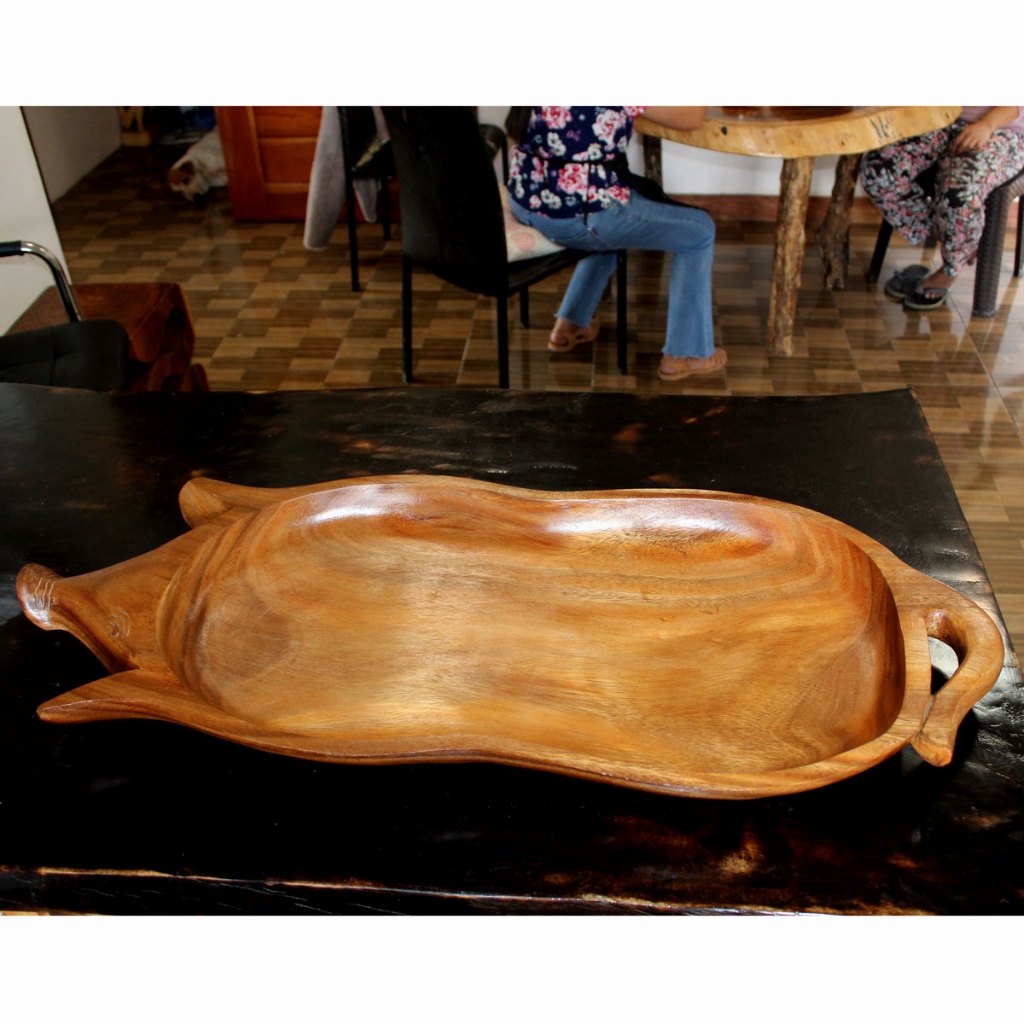 Wooden Lechon Tray 36 Inches Length - for 1 whole lechon baboy | Shopee ...