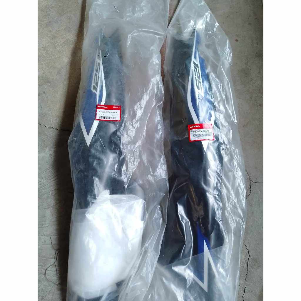HONDA GENUINE BODY COVER BLUE FOR XRM 125 OLD ( 64500-KPY-720ZB / 64600 ...