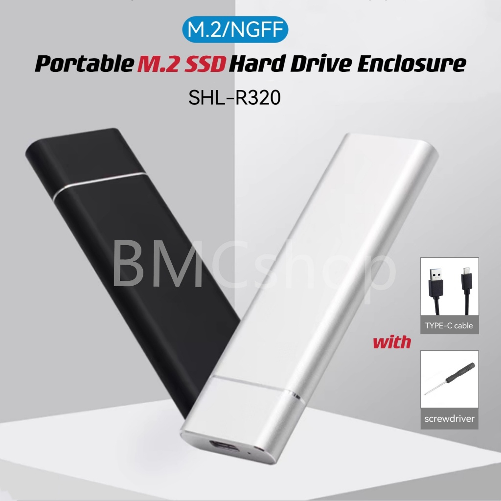 SHL-R320 Portable M.2 SDD hard drive enclosure portable high speed ...
