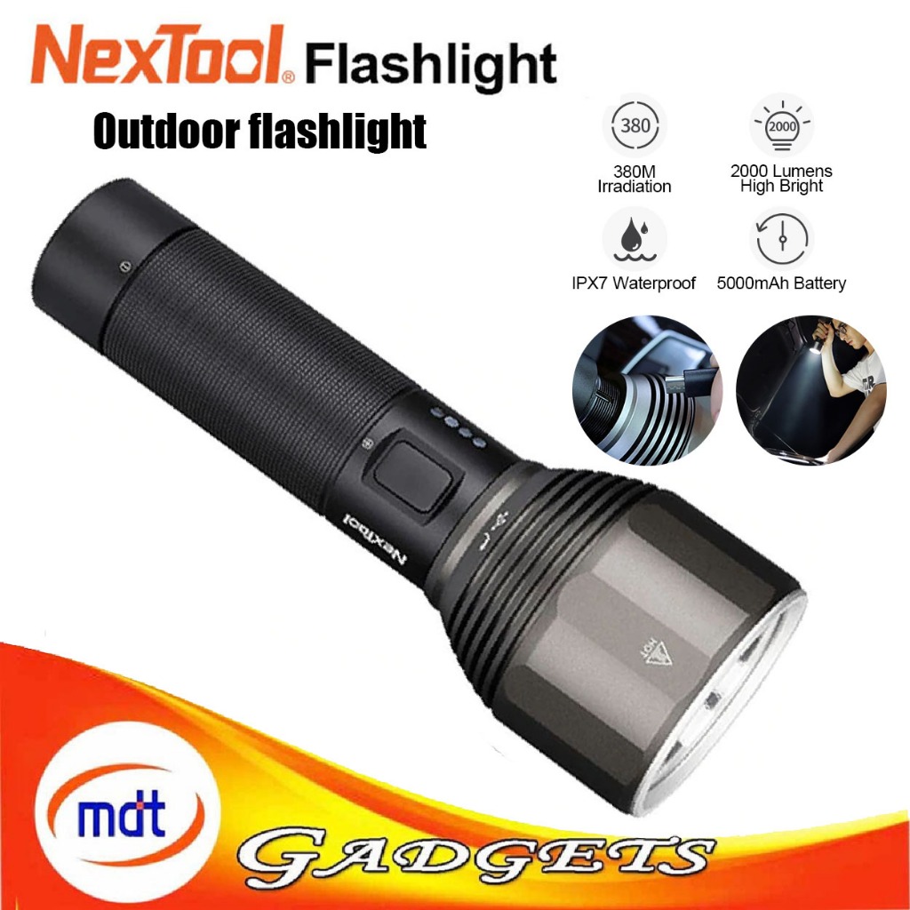 Nextool Outdoor Flashlight LED USB Waterproof Rechargeable Flashlight ...