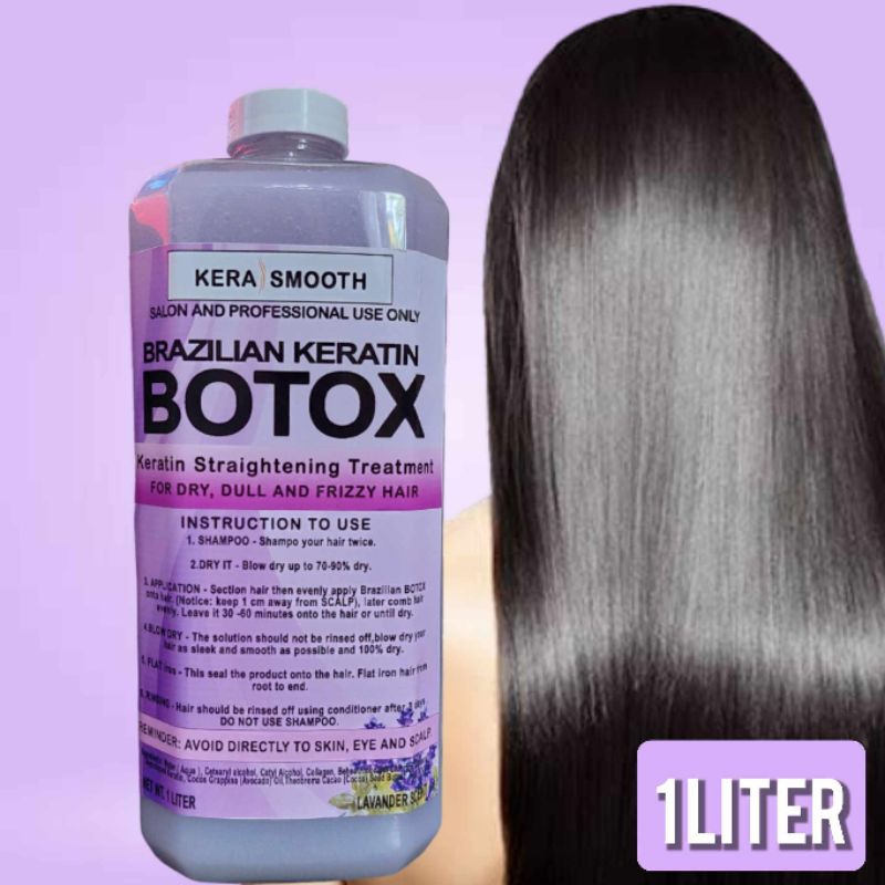 [1Liter 500ml ] KERA SMOOTH Brazilian BOTOX Keratin Straightening ...