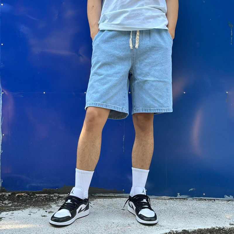 Garter Waist Baggy Denim Jhorts | Shopee Philippines