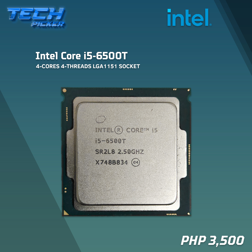 Intel Core i5 6500T - 6th Gen Skylake, LGA 1151, 6M Cache, up to 3.10 ...