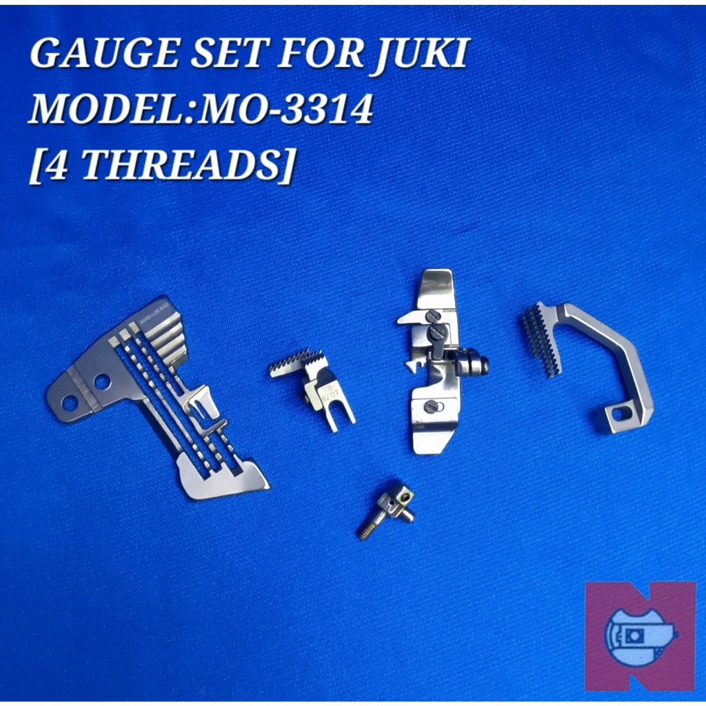 GAUGE SET JUKI MODEL: MO-3314 (4 THREADS) FOR EDGING SEWING MACHINE ...