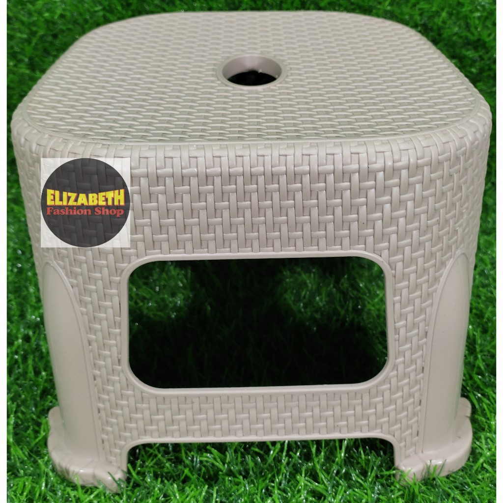 UNIGLOBAL Stool Chair for laundry purpose #8033 [Mocha Only] | Shopee ...
