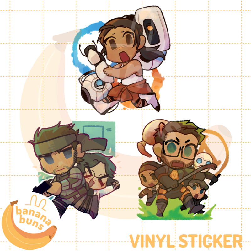 Video Game Stickers / Portal 2, Metal Gear Solid, Half Life | Shopee ...