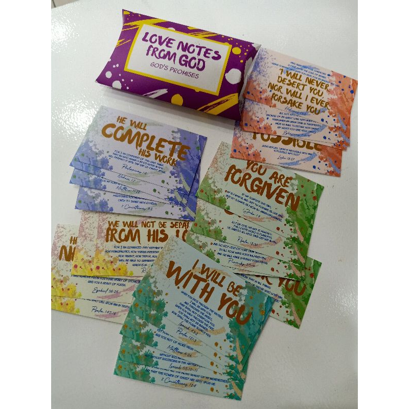 MLM LOVE NOTES FROM GOD COLLECTIONS (Actual Size of Card: 3.5x2 inches ...