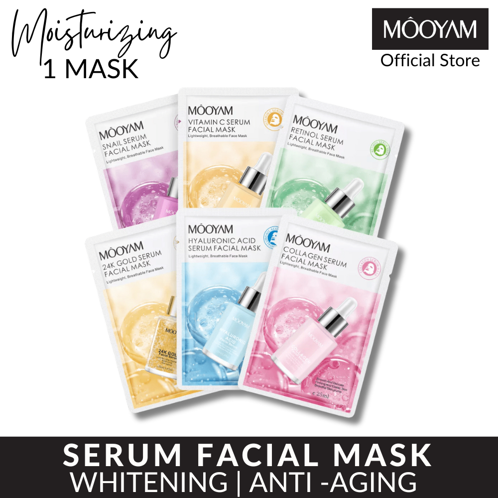 [ SERUM FACE MASK ] MOOYAM Serum Face Mask Anti Aging Face Mask For ...